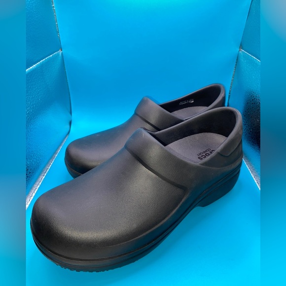CROCS | Shoes | Crocs Dual Comfort Neria Clog Womens Nurse Shoes Black ...